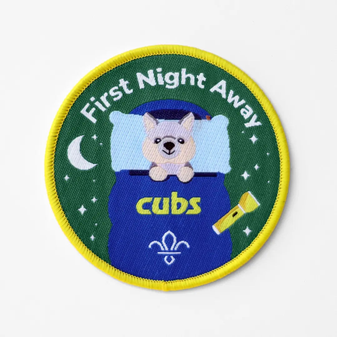 First Night Away Cubs Blanket Badge – Basingstoke Scout Shop