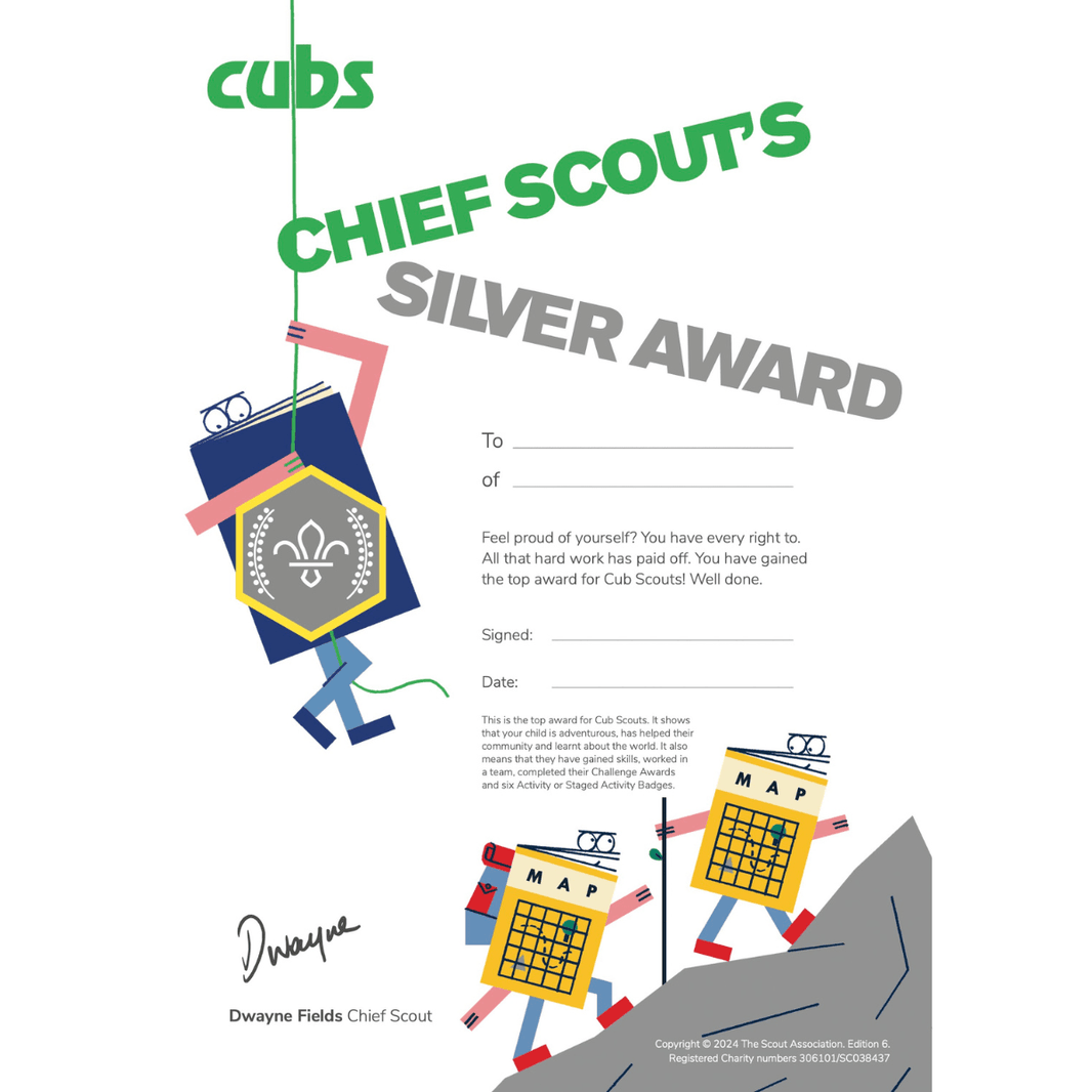 Chief Scout Award Certificates – Basingstoke Scout Shop