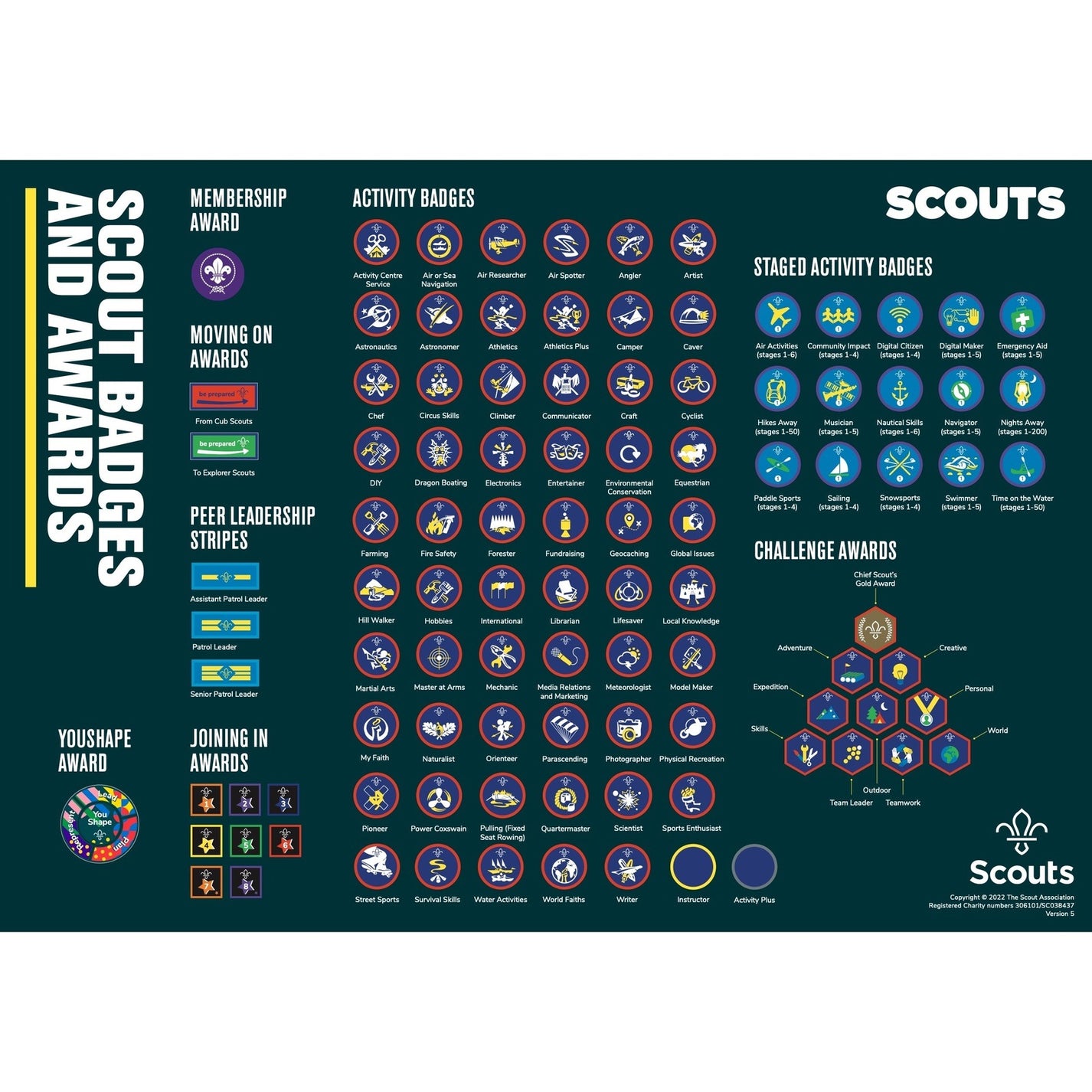 Badge Poster (Scouts) – Basingstoke Scout Shop