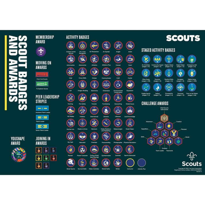 Badge Poster (Scouts) – Basingstoke Scout Shop